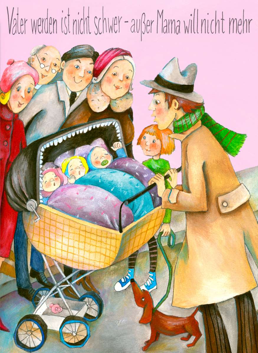 Passepartout "Vater werden ist nicht schwer" | Sabodesign GmbH